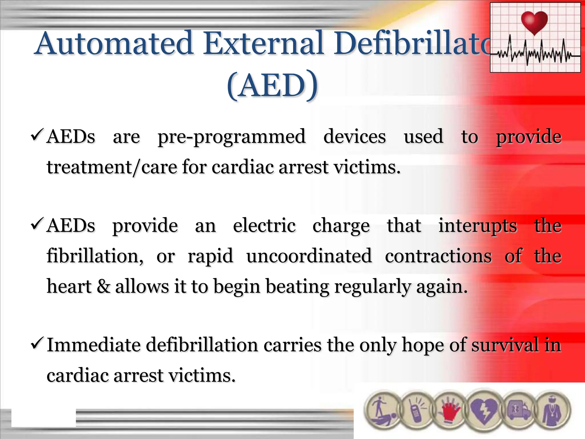 AED & Basic ECG - Full Basic Life Support 2016 | PPT