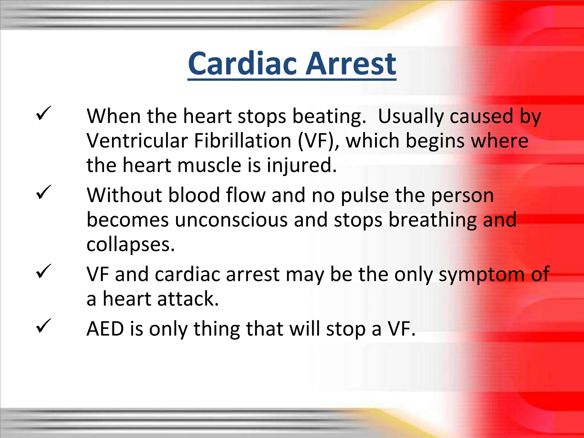 AED & Basic ECG - Full Basic Life Support 2016 | PPT