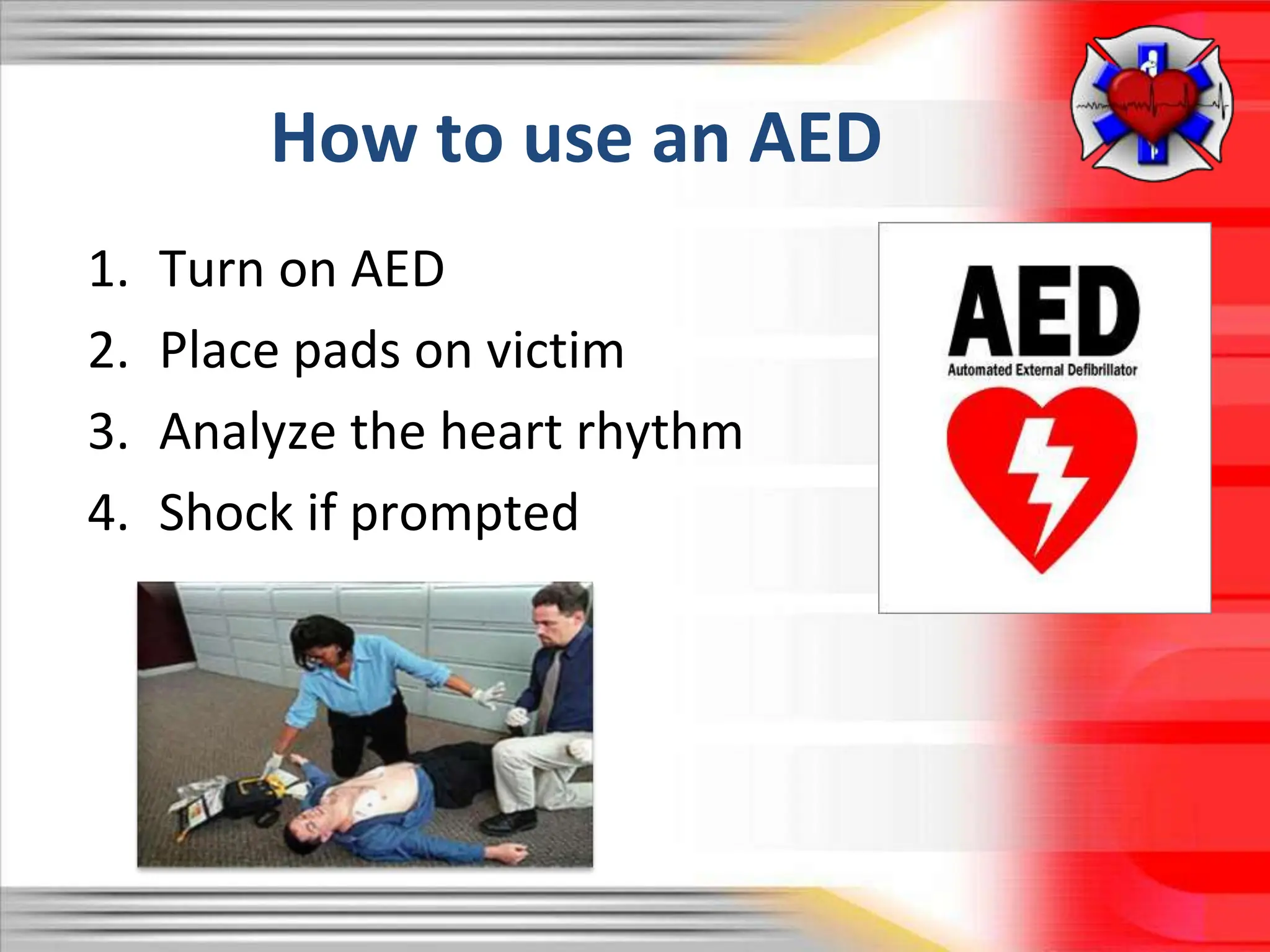 AED & Basic ECG - Full Basic Life Support 2016 | PPT