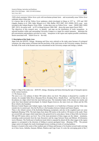 Aedes (stegomyia) mosquitoes in the ashanti region of ghana ...