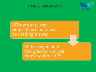 AED Usage in case of heart attack on site and vessel | PPTX