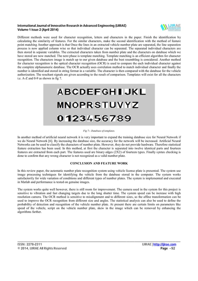 A Review Paper on Automatic Number Plate Recognition (ANPR) System ...