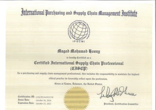 CISCP-IPSCMI Certificate | PPT