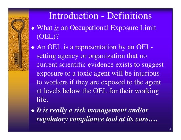 Which Chemical Exposure Limits should I use now | PPT