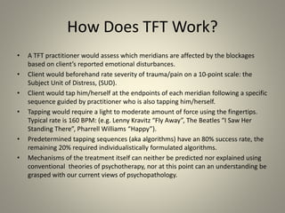 TFT | PPTX | Mental Health | Diseases and Conditions