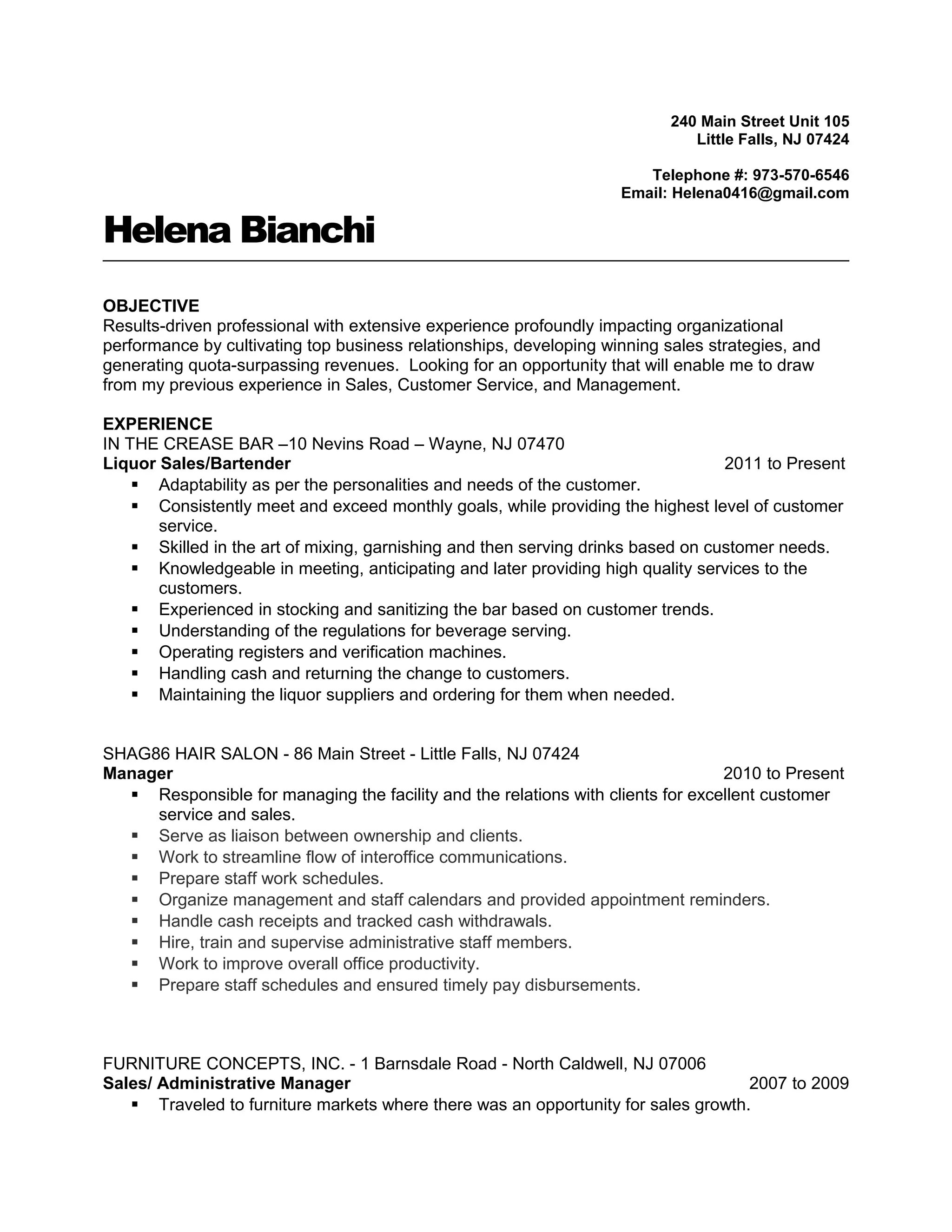 Helena Bianchi | DOC