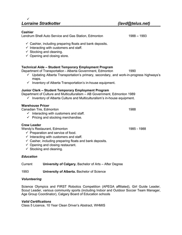 General Labour Positions | DOC | Careers