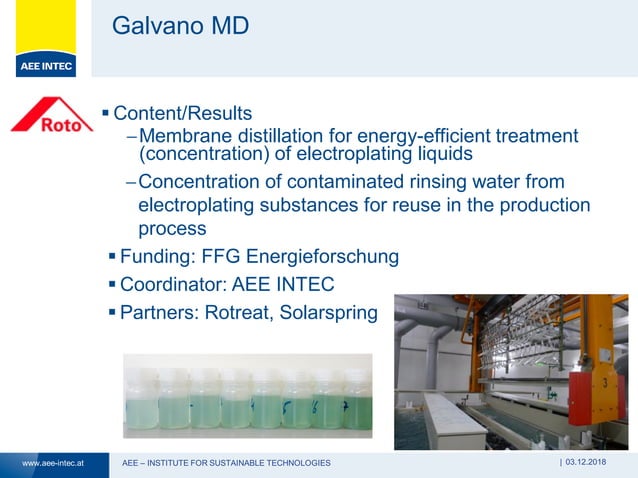 Membrane Distillation, a thermally driven separation water treatment technology. | PDF