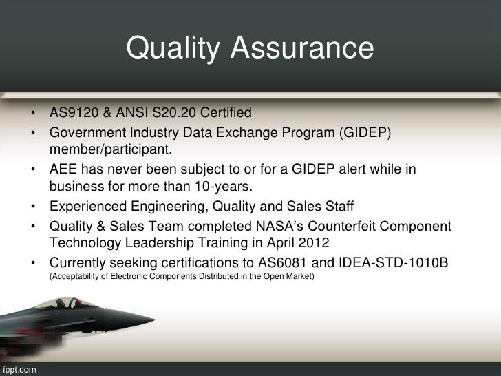 Aerospace Elite Quality Assurance Presentation 2012