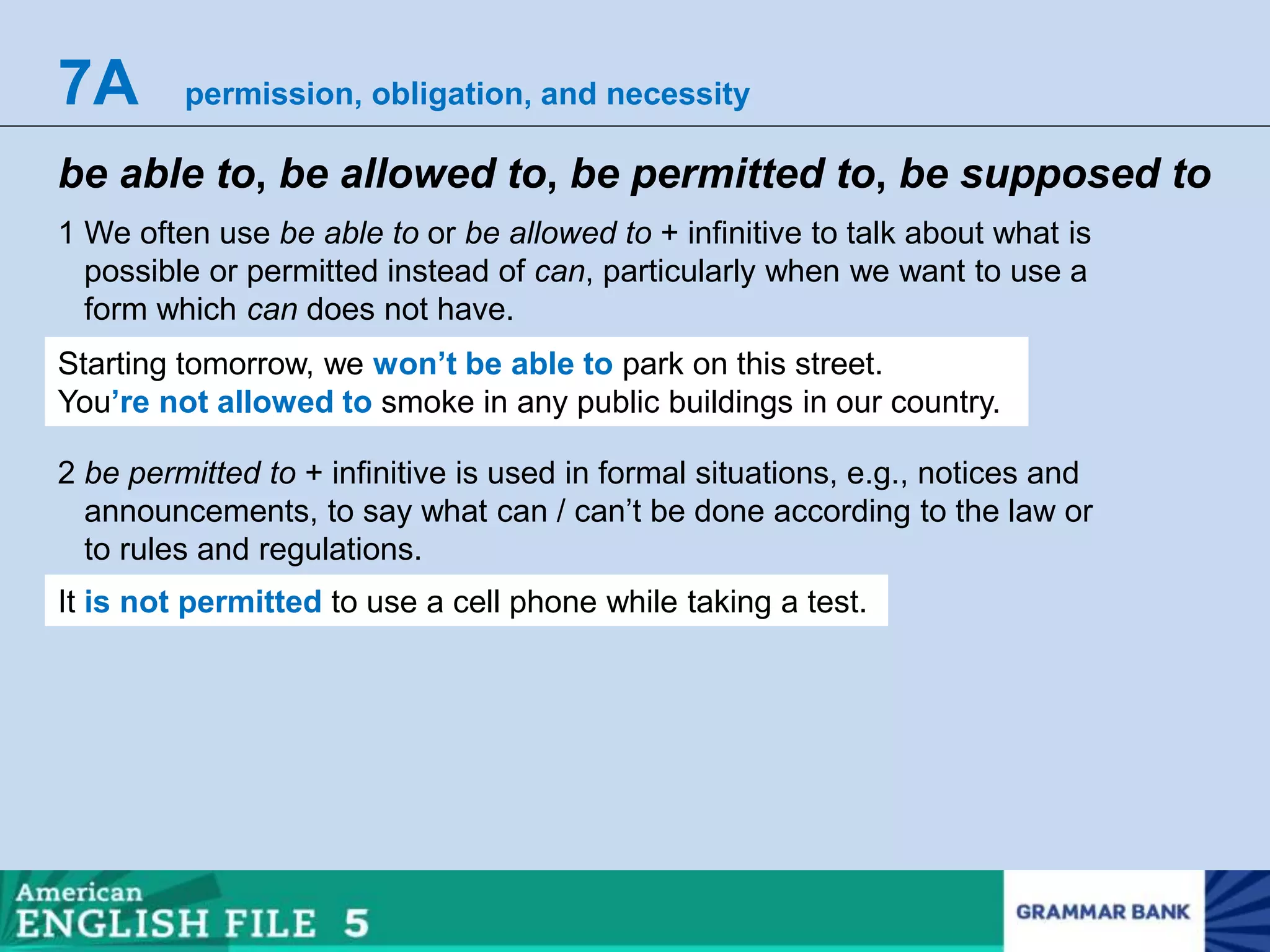 Aef2e 5 7_a_grammar_bank | PPT
