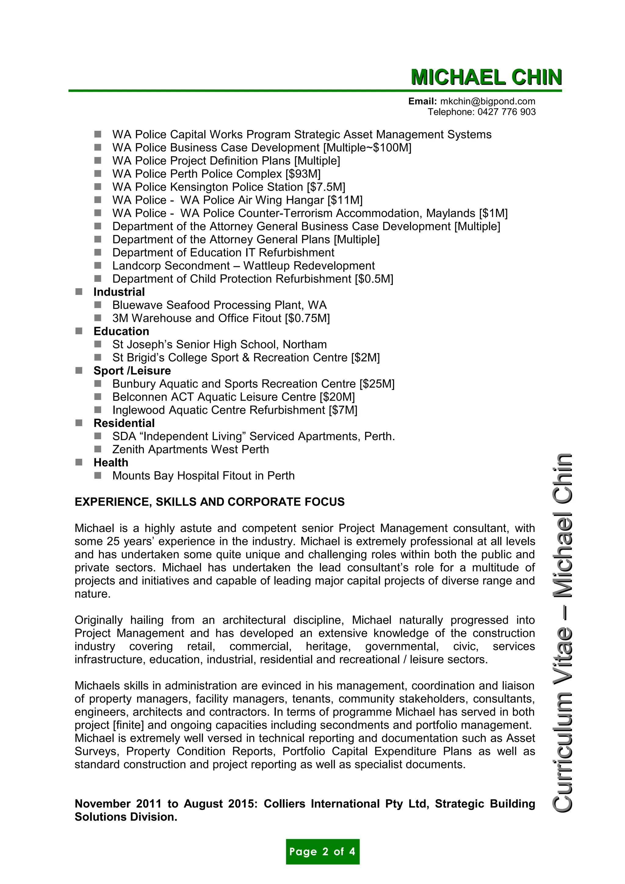 Chin Michael_CV rev4 | DOC