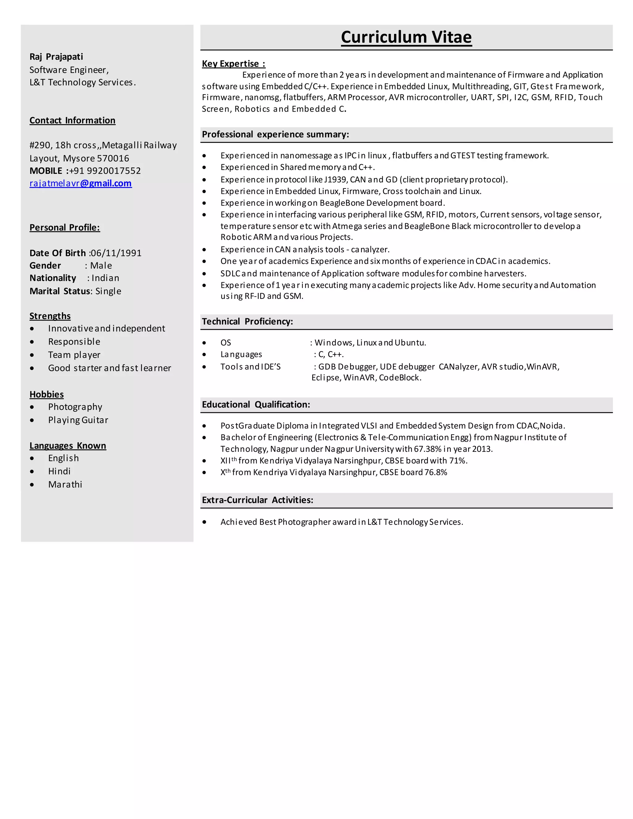 RajResume | PDF