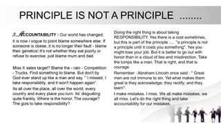 PRINCILE IS NOT A PRINCIPLE | PPT | Free Download