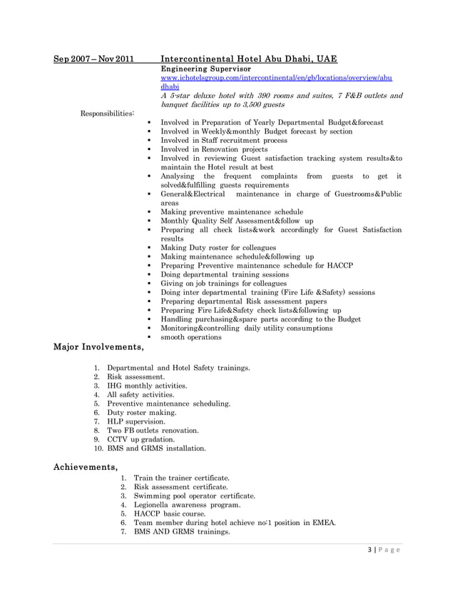 Raneesh Kumar Parayil - Chief Engineer | PDF