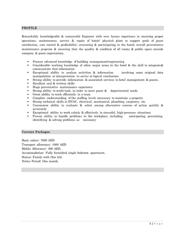 Raneesh Kumar Parayil - Chief Engineer | PDF