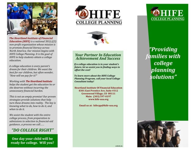 HIFE CPP Intro Small Trifold v3.01.16_HIFEHQ Final | PDF | College ...