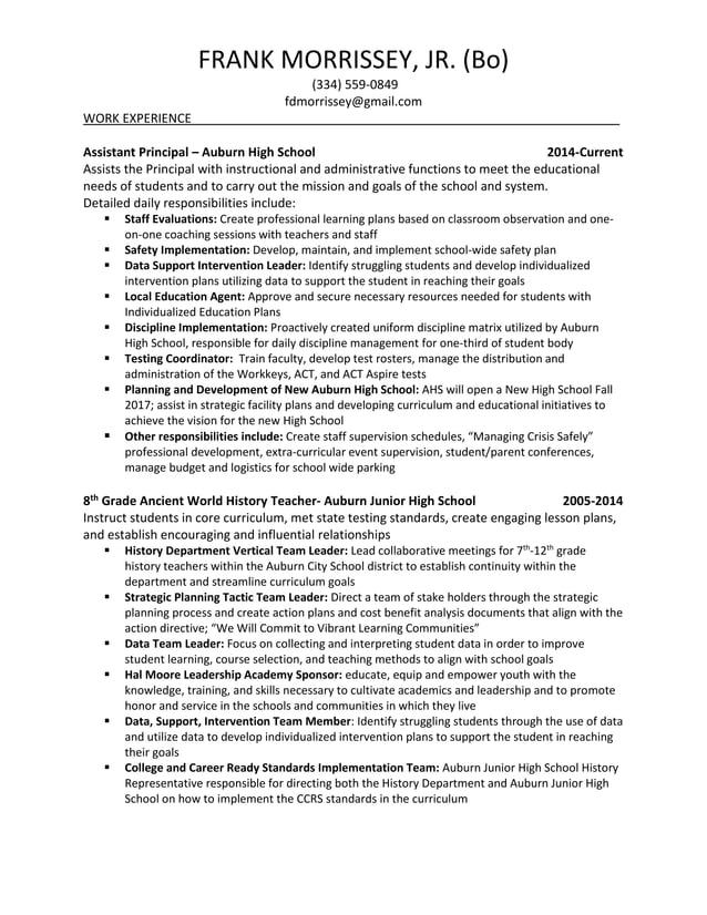 Bo resume 2017 | PDF