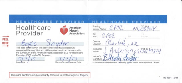 American Heart BLS for Healthcare Providers (CPR & AED) Program | PPT