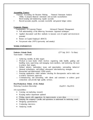 Curriculum Vitae AAA | DOCX | Business Administration | Business