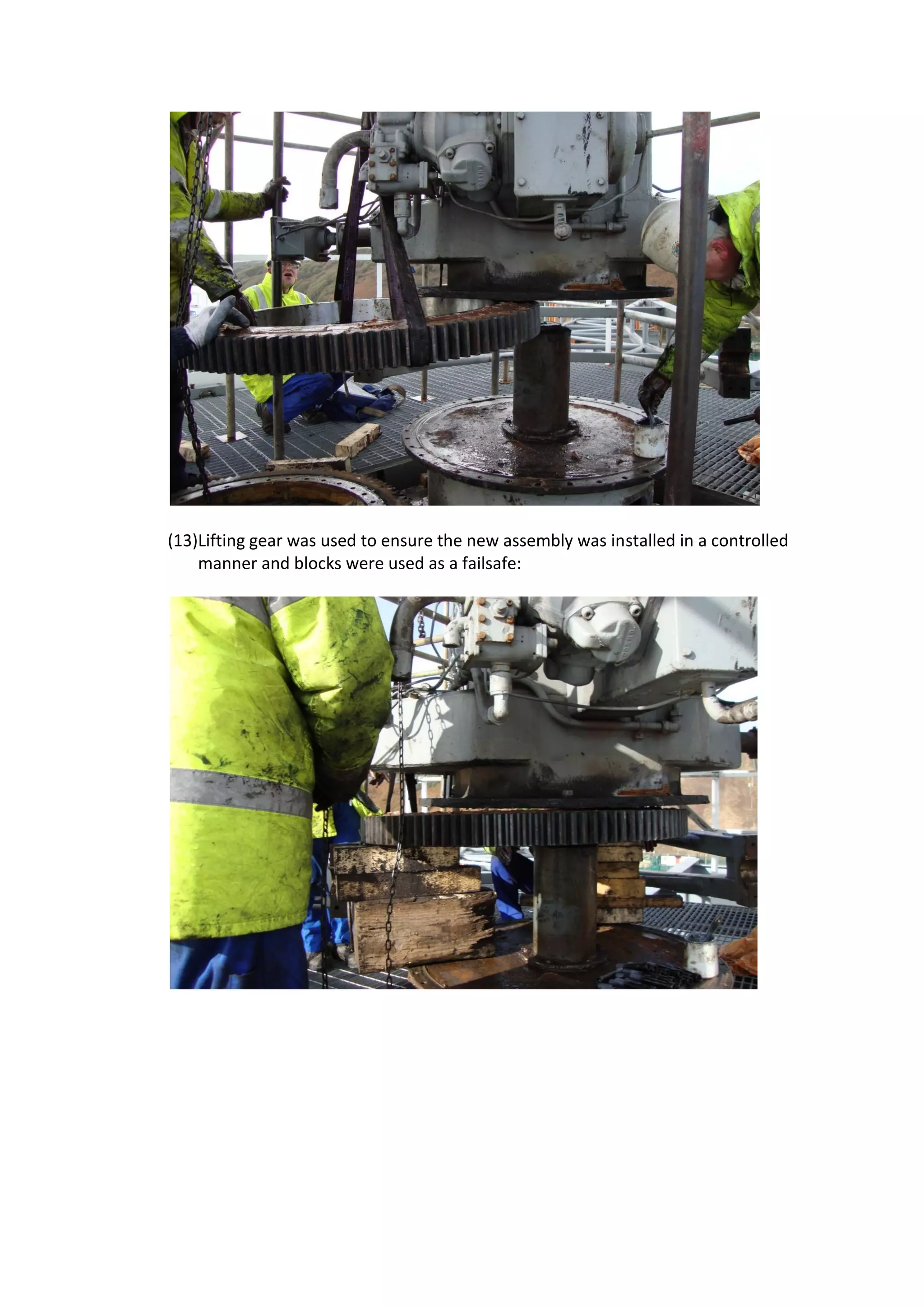 Berth 2 crane slewing ring assembly replacement report | PDF
