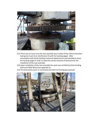 Berth 2 crane slewing ring assembly replacement report | PDF
