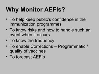 AEFI Immunization Basics | PPT