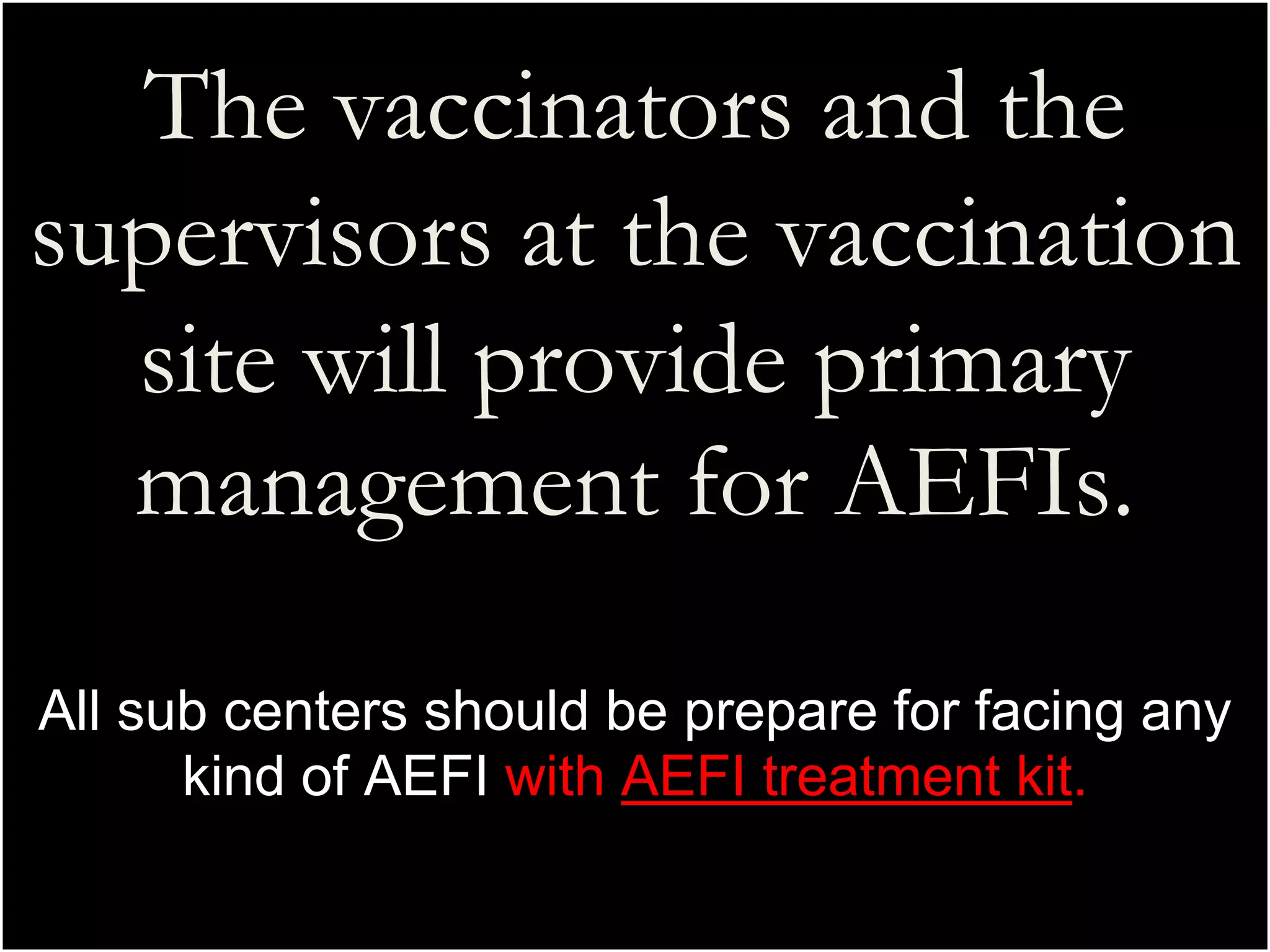 AEFI in Immunization | PPTX