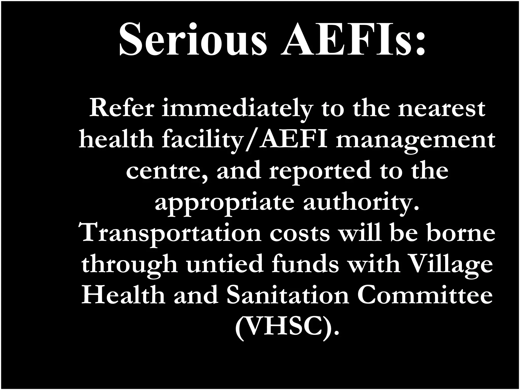 AEFI in Immunization | PPTX