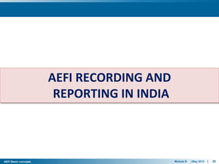 Adverse Events Following Immunization (AEFIs) | PPTX