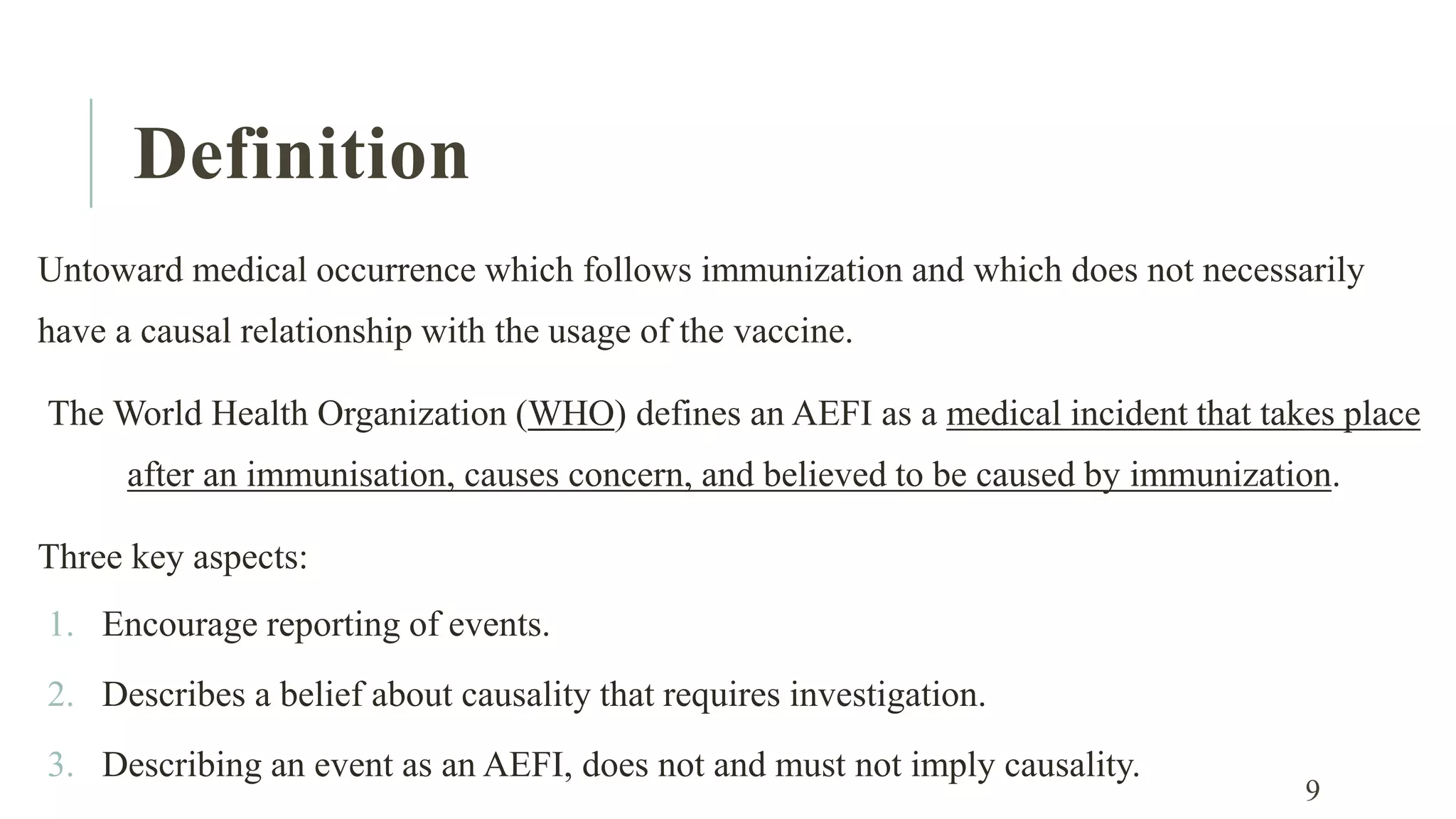 Adverse events following immunisation | PPTX