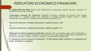 Calculul si analiza indicatorilor economico-financiari | PPTX