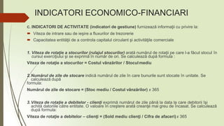 Calculul si analiza indicatorilor economico-financiari | PPTX