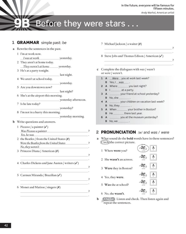 AMERICAN ENGLISH FILE STARTER workbook | PDF