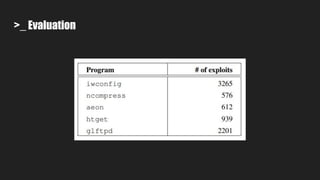 AEG_ Automatic Exploit Generation | PPT