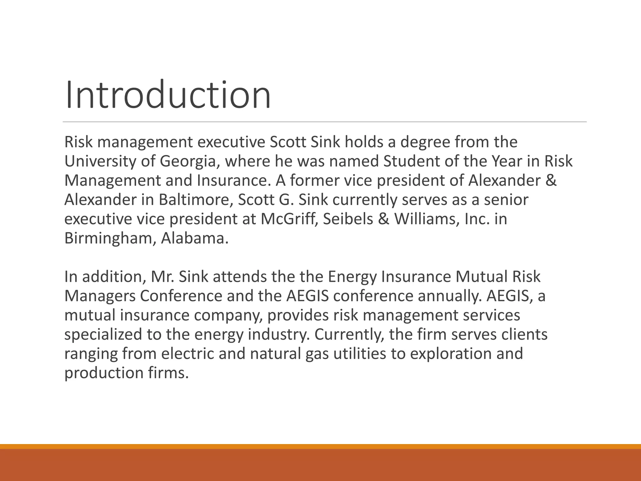 The AEGIS 2019 Policyholder Conference | PPTX