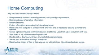 Aegis Personal Cybersecurity 101 | PPT