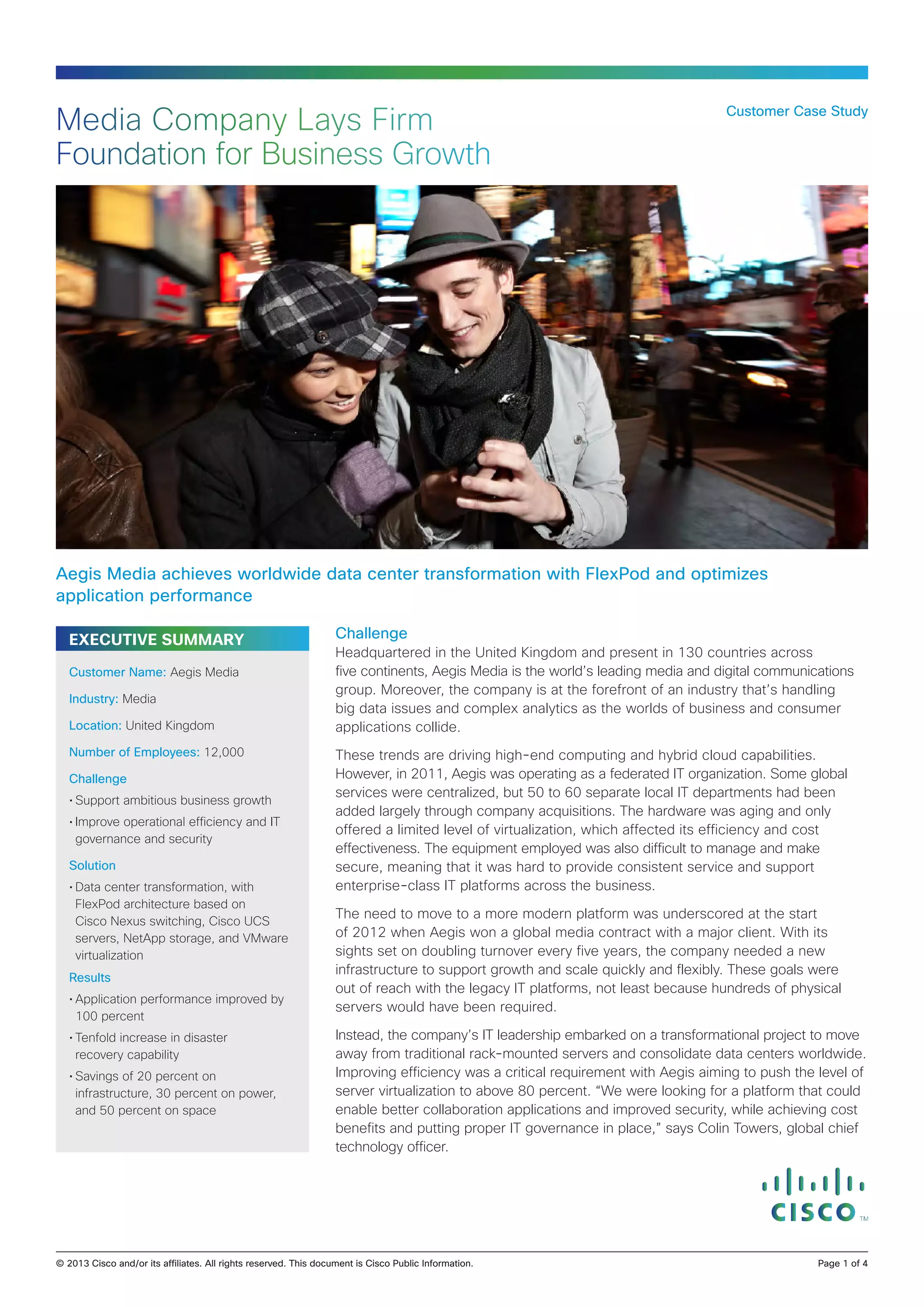 Aegis Media case study | PDF