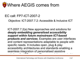 AEGIS SP4 story - building an accessible mobile application | ODP
