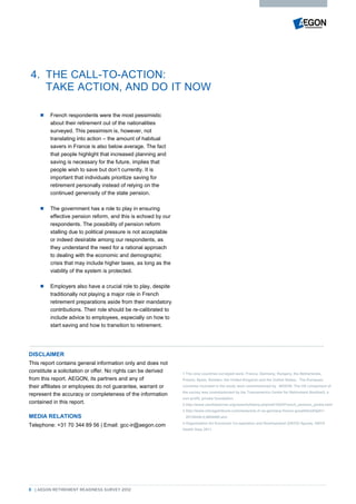 Aegon Retirement Readiness Survey France | PDF