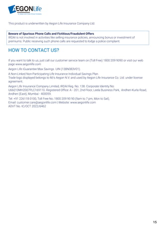 Aegon Life iGuarantee Max Savings Brochure.pdf