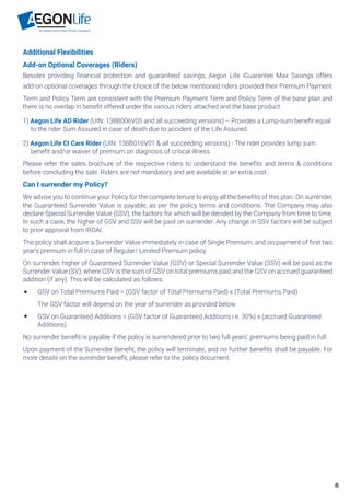 Aegon Life iGuarantee Max Savings Brochure.pdf