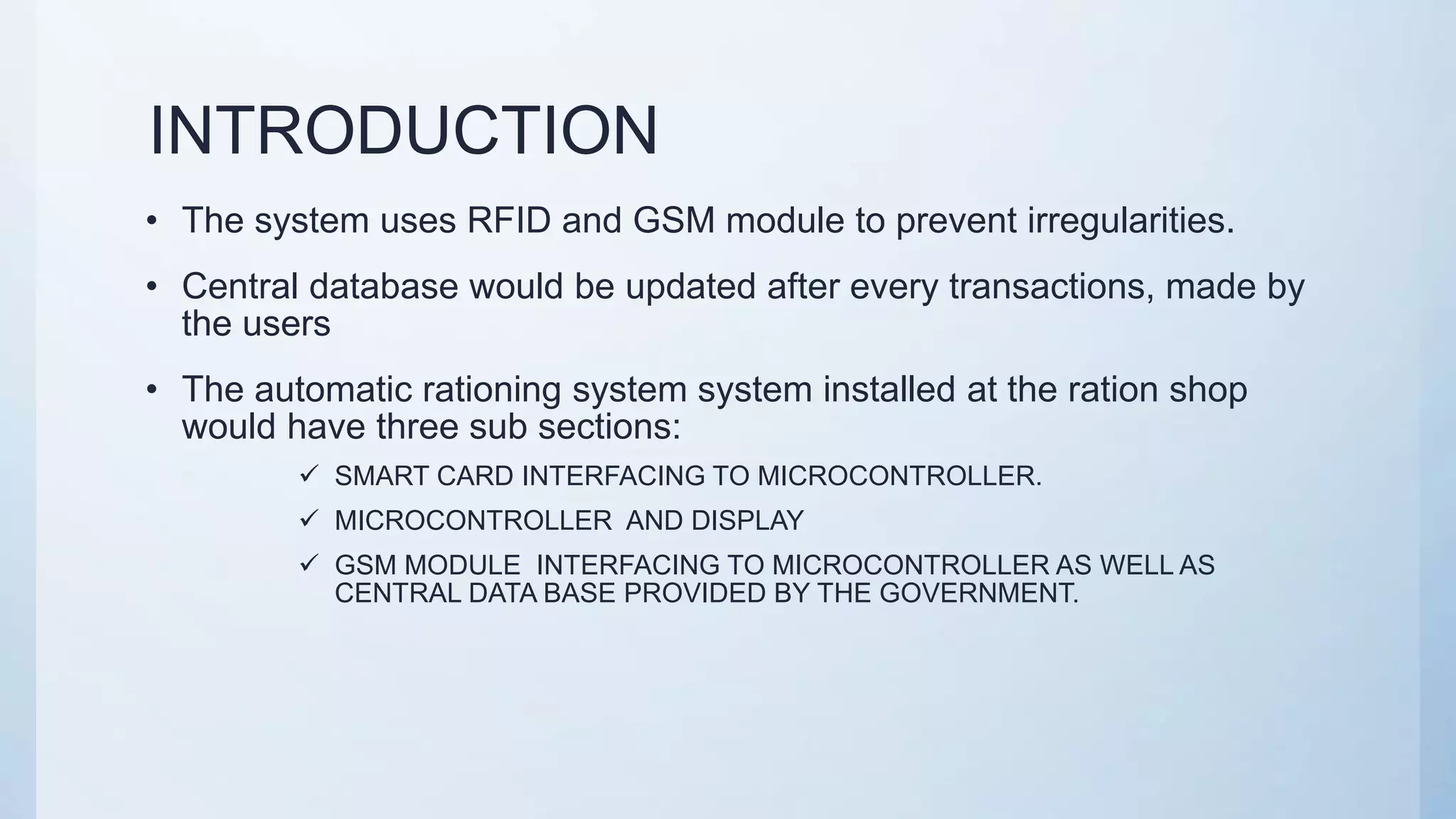 AUTOMATION OF RATION DISTRIBUTION SYSTEM | PPTX