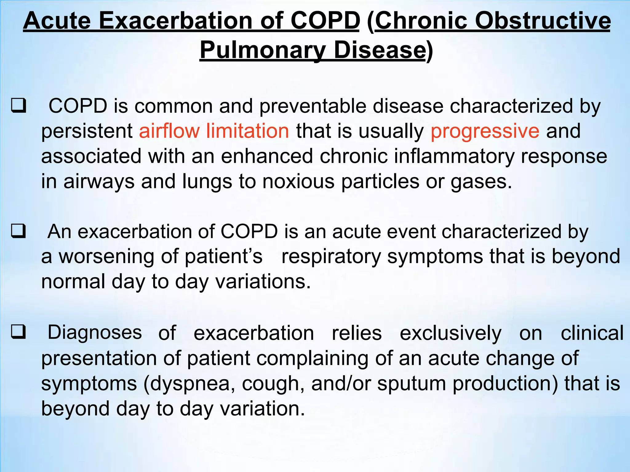 Ae in copd | PPTX