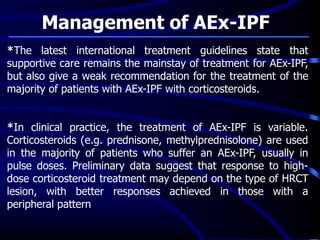 Pathogenesis and Acute Exacerbation of IPF | PPT | Free Download
