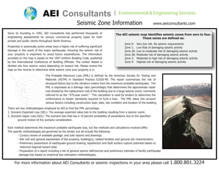 Aei Seismic Zone Map 2011 Front And Back | PPT