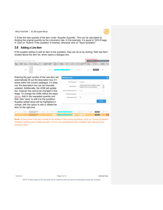 AE JiBe Supplier Manual - How To Use the Magic Link | PDF
