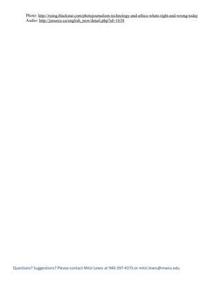 Teaching storytelling with audio slideshows – some basics | DOC | Audio Production | Content ...