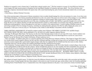 AEJMC Literary Journalism Handout 2016 Assignments | PPT