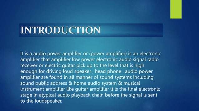 AUDIO AMPLIFIER USING IC 810 OR EQUIVALENT.pptx