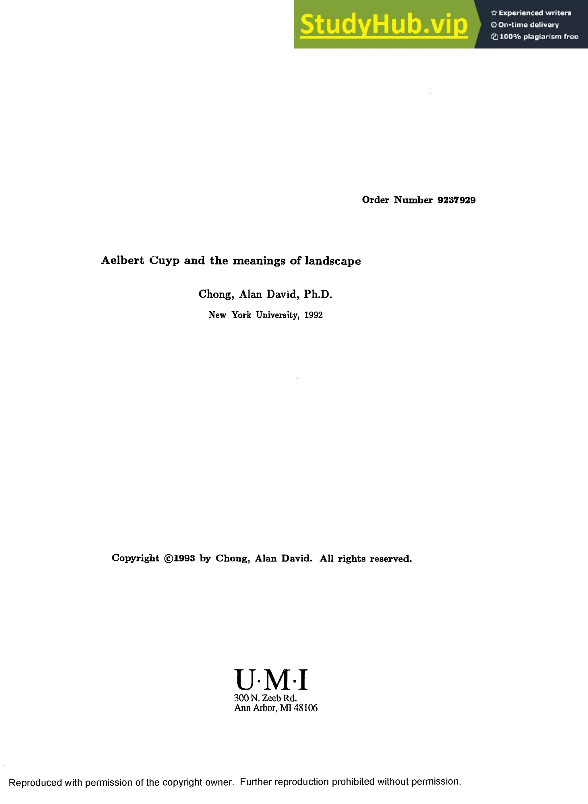 Aelbert Cuyp And The Meanings Of Landscape | PDF